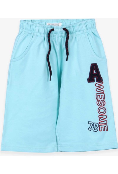 Breeze Erkek Çocuk Kapri Nakışlı Su Yeşili (4-8 Yaş)