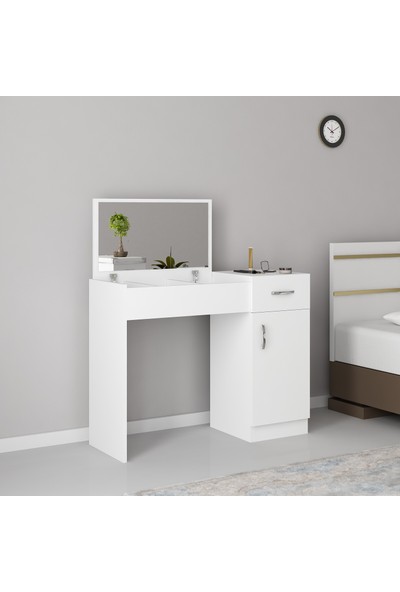 Arnetti Inci Makyaj Masası - Beyaz