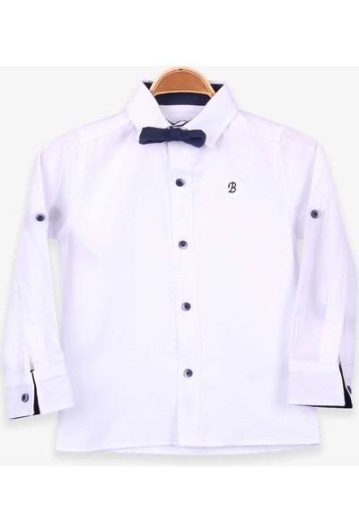 Breeze Erkek Çocuk Gömlek Papyonlu Beyaz (3-12 Yaş) Breeze Erkek Çocuk Gömlek Papyonlu Beyaz (3-12 Yaş)