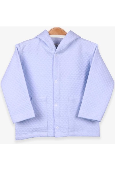 Breeze Erkek Bebek Hırka Basic Bebe Mavisi (0-3-9 Ay)