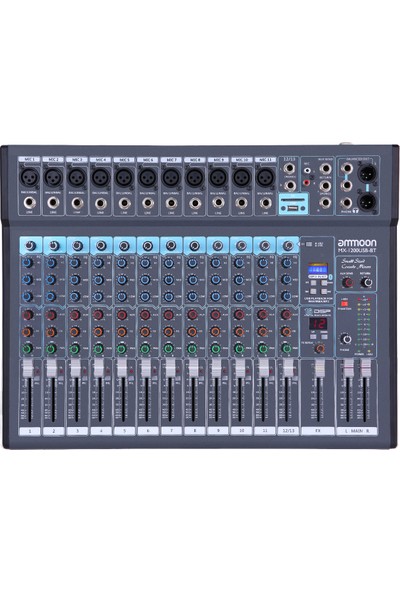 Ammoon MX-1200USB-BT 12-Kanal Karıştırma Konsolu Mikser (Yurt Dışından)
