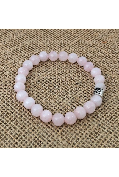 İmran Doğal Taş Pembe Kuvars Taşlı Doğal Taş Bileklik 8 mm IMRBL00046 İmran Doğal Taş Pembe Kuvars Taşlı Doğal Taş Bileklik 8 mm IMRBL00046