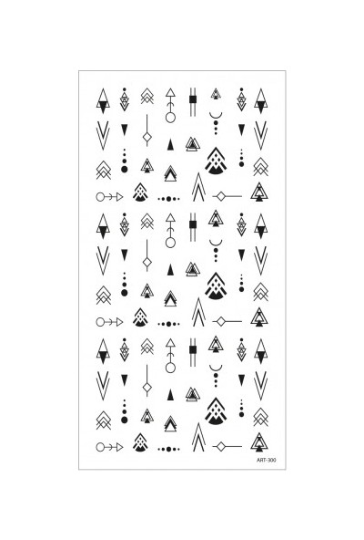 Artikel Etnik Desenler-2 Tırnak Dövmesi, Tırnak Tattoo, Nail Art, Tırnak Sticker