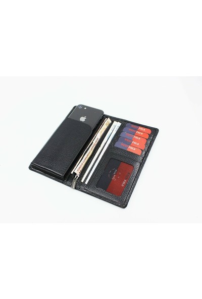 Paul Brand Cüzdan Siyah Erkek Telefon Kılıflı Cüzdan HS2741