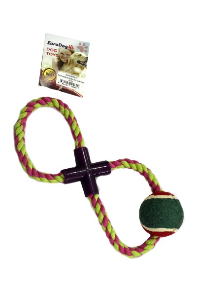 Eurodog Diş Ipi Pembe-Yeşil Tenis Toplu 28 cm Eurodog Diş Ipi Pembe-Yeşil Tenis Toplu 28 cm