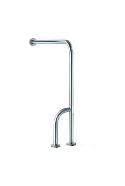 MaxiFlow Paslanmaz Engelli Yer Duvar Baston Ayak Tutunma Barı 75X75X30) MaxiFlow Paslanmaz Engelli Yer Duvar Baston Ayak Tutunma Barı 75X75X30)