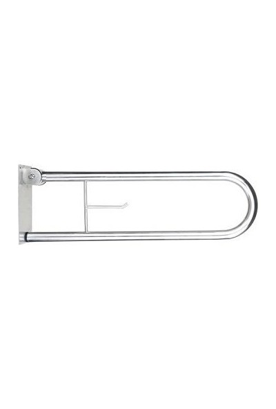 MaxiFlow Engelli Ø 32 Mafsallı Wc Kağıtlıklı Tutunma Barı 73*23*11 cm MaxiFlow Engelli Ø 32 Mafsallı Wc Kağıtlıklı Tutunma Barı 73*23*11 cm