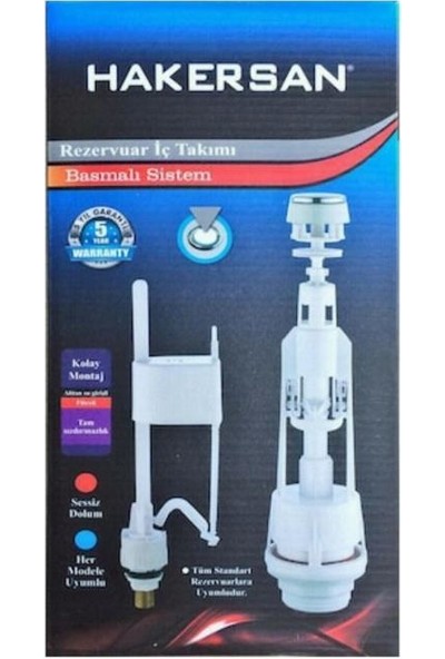 Hakersan Klozet Rezervuar Basmalı Iç Takım Hakersan Klozet Rezervuar Basmalı Iç Takım