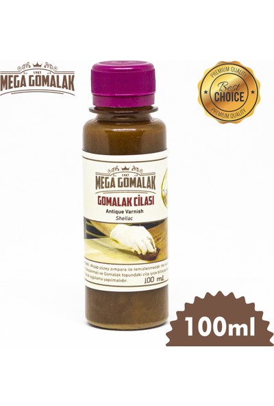 Mega Gomalak Doğal Ceviz Ahşap Cilası Gomalak 100 ml Mega Gomalak Doğal Ceviz Ahşap Cilası Gomalak 100 ml