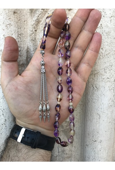 Sultan Telkari Karanlıkta Parlayan Kedi Gözü Toz Kehribar Tesbih