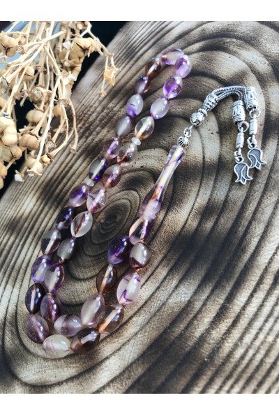 Sultan Telkari Karanlıkta Parlayan Renk Cümbüşü Kedi Gözü Toz Kehribar Tesbih