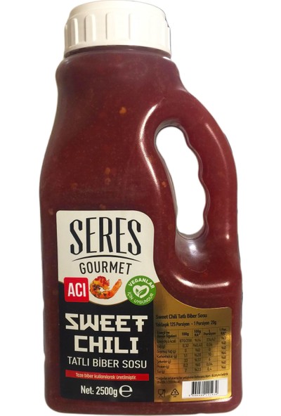 Seres Gourmet Acı Sweet Chili Sos 2500 gr Seres Gourmet Acı Sweet Chili Sos 2500 gr