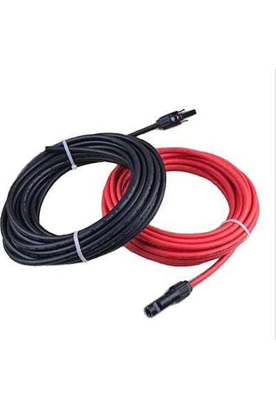 SB Mc4 Soketli 4 Mm2 Solar Kablo 10MT Kırmızı ve 10MT Siyah SB Mc4 Soketli 4 Mm2 Solar Kablo 10MT Kırmızı ve 10MT Siyah