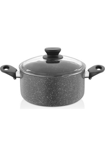 EW's Kitchenware 22 CM Gri Renk Granit Derin Tencere EW's Kitchenware 22 CM Gri Renk Granit Derin Tencere