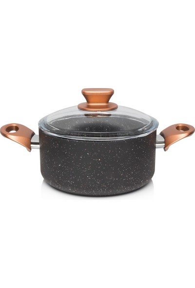 EW's Kitchenware 20 CM Mat Siyah Renk Granit Derin Tencere EW's Kitchenware 20 CM Mat Siyah Renk Granit Derin Tencere