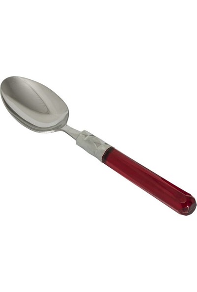 EW's Kitchenware Akrilik Kırmızı Renk Platin 6'LI Yemek Kaşık Seti EW's Kitchenware Akrilik Kırmızı Renk Platin 6'LI Yemek Kaşık Seti