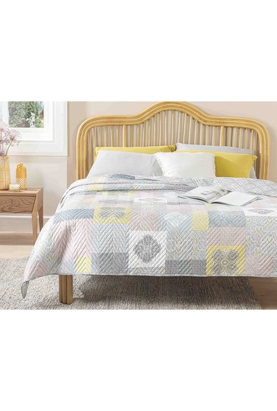 English Home Boho Patch Çift Kişilik Çok Amaçlı Örtü 200 x 220 cm Pudra English Home Boho Patch Çift Kişilik Çok Amaçlı Örtü 200 x 220 cm Pudra