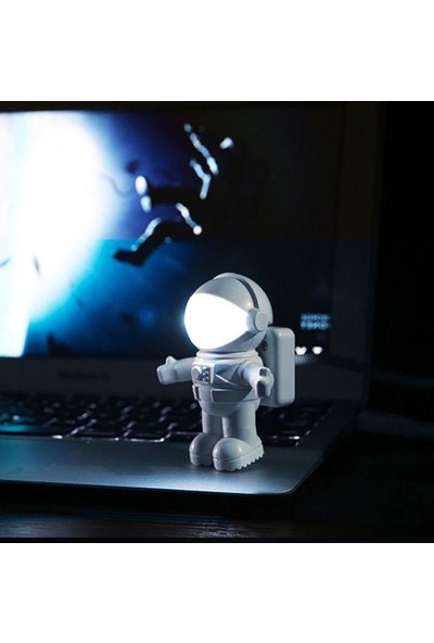 Nettenevime Astronot Lamba LED USB Gece Lambası Klavye Işığı Kitap Okuma Işığı Nettenevime Astronot Lamba LED USB Gece Lambası Klavye Işığı Kitap Okuma Işığı