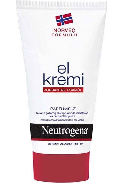 Neutrogena Parfümsüz El Kremi 75 ml