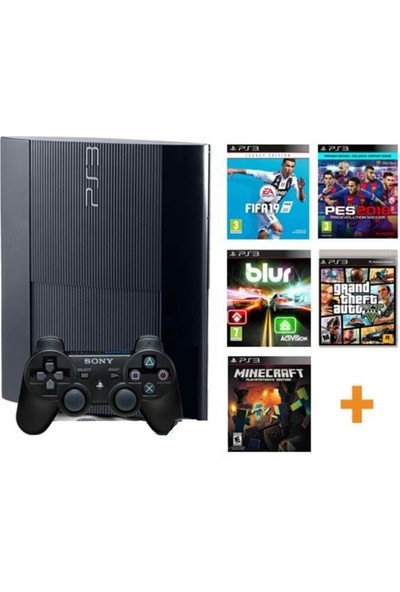 Sony Playstation 3 Super Slim 500 GB + 1 Orijinal Kol + 40 Oyun Sony Playstation 3 Super Slim 500 GB + 1 Orijinal Kol + 40 Oyun