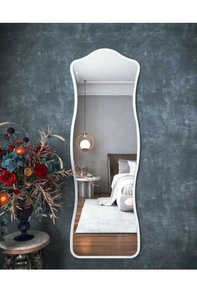 Rivomo Beyaz Dekoratif Boy Aynası 150X50