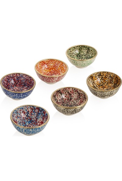 Acar Kyoto 6'lı Porselen Renkli Çerezlik Acar Kyoto 6'lı Porselen Renkli Çerezlik