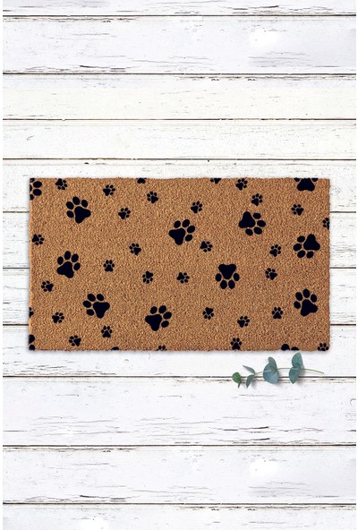 Paspas Yap Kedi Patisi Desenli Dış Kapı Paspası