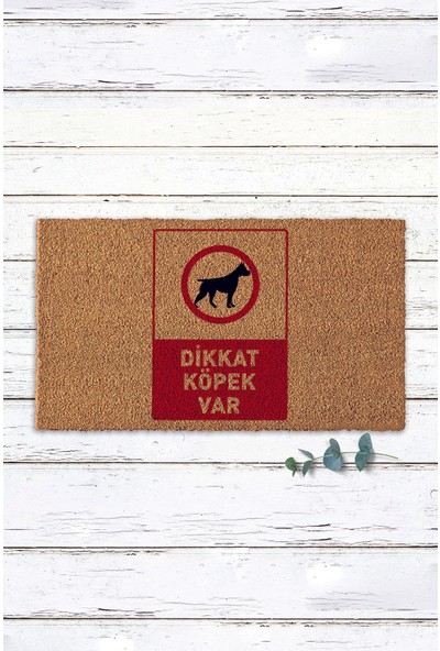 Paspas Yap Dikkat Köpek Var Kapı Paspası