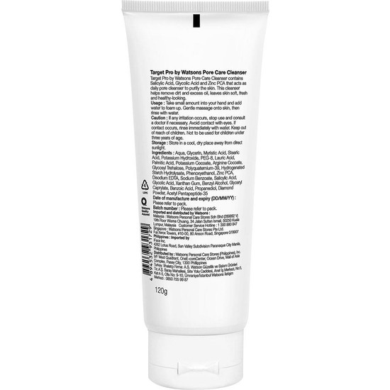 Target Pro By Watsons Pore Care Cleanser 120 gr Fiyatı