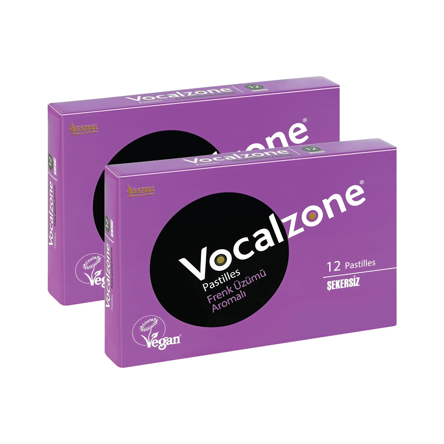 Vocalzone Frenk Üzümlü 12 Pastil 2'li Fiyatı - Taksit Seçenekleri