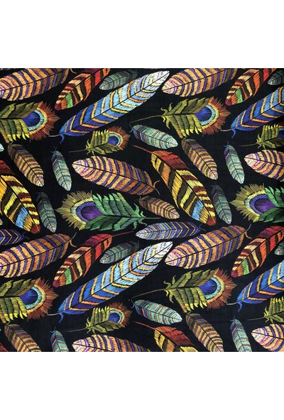 Bakırcı Kumaş Kuş Tüyü Desen Dijital Baskı Döşemelik Kumaş