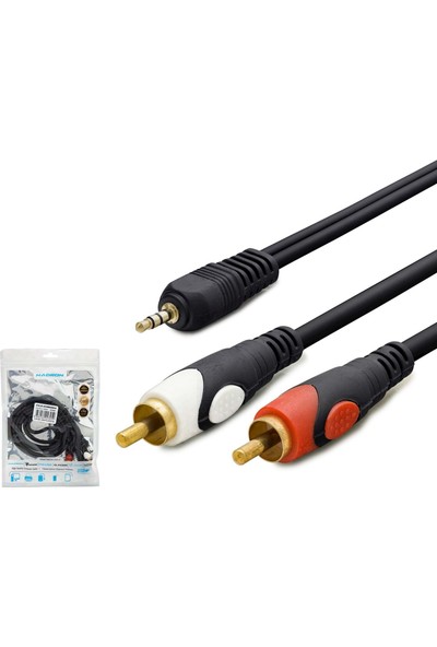 Hadron HN4646 3.5 Mm. To 2rca Ses Kablosu 1.5 M