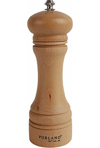 Porland 04STY003349 Adonis Naturel Ahşap Karabiber Değirmeni 18 cm Porland 04STY003349 Adonis Naturel Ahşap Karabiber Değirmeni 18 cm