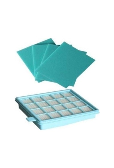 Philips Fc 8475 Powerpro Compact Elektrikli Süpürge Hepa Filtre 4 Adet Sünger Philips Fc 8475 Powerpro Compact Elektrikli Süpürge Hepa Filtre 4 Adet Sünger