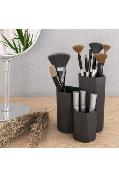 Pufwin Makyaj Organizer ve Fırçalık Çok Amaçlı Düzenleyici