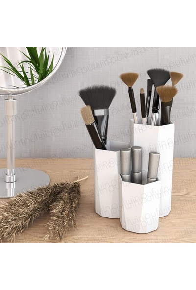 Pufwin Makyaj Organizer ve Fırçalık Çok Amaçlı Düzenleyici