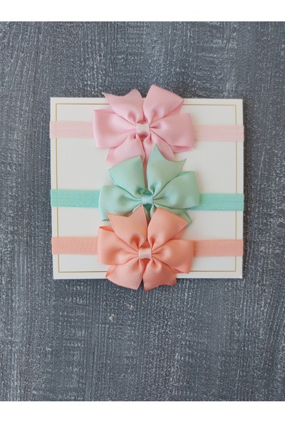 Pempem Bandana Kız Bebek Kurdela Fiyonk Bandana 3 Lü Set Pempem Bandana Kız Bebek Kurdela Fiyonk Bandana 3 Lü Set