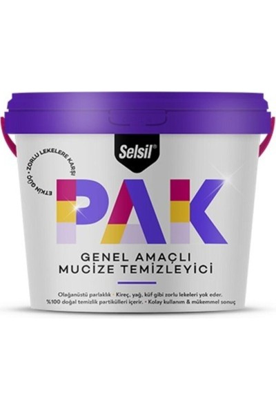 Selsil Pak Genel Amaçlı Mucize Temizleyici 500 gr Selsil Pak Genel Amaçlı Mucize Temizleyici 500 gr