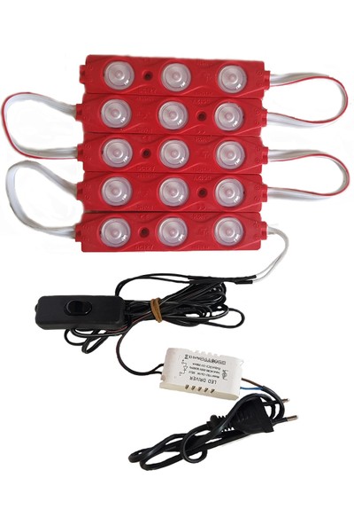 Canlı Petshop Power LED 50-60 cm Akvaryuma Uygun 5 Adet LED --Kırmızı Canlı Petshop Power LED 50-60 cm Akvaryuma Uygun 5 Adet LED --Kırmızı