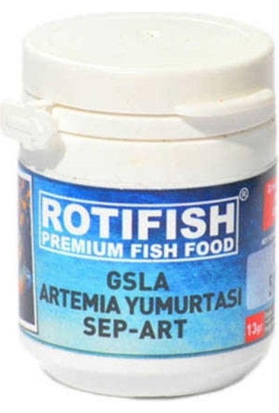 Rotifish Gsla Sep-Art Artemia Yumurtası 13 gr Rotifish Gsla Sep-Art Artemia Yumurtası 13 gr