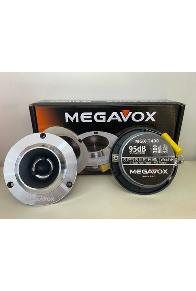 Megavox MGX-T400 300 Watt Bullet Horn Dome Tweeter 10 cm Megavox MGX-T400 300 Watt Bullet Horn Dome Tweeter 10 cm