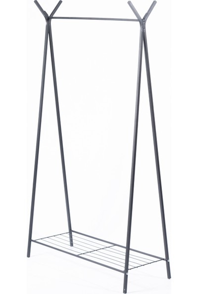 Retodesign Ayaklı Raflı Konfeksiyon Askısı 1820S