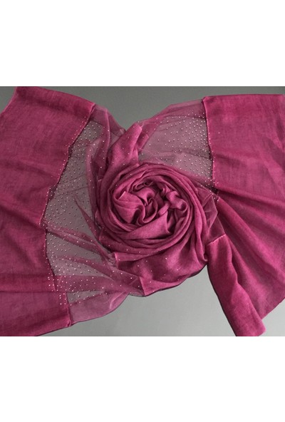 Hülya Aksesuar Koton Pramit Taşlı Abiye Şal Hülya Aksesuar Koton Pramit Taşlı Abiye Şal