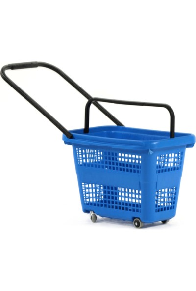 Rafburada 54 Lt Tekerlekli Market Sepeti