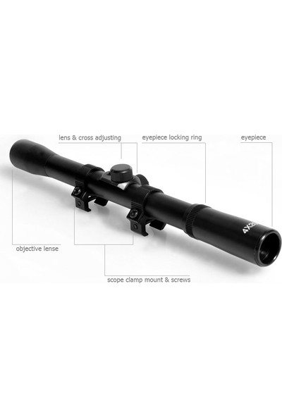 Nikula 4X20 Full Çelik / Tüfek Dürbünü