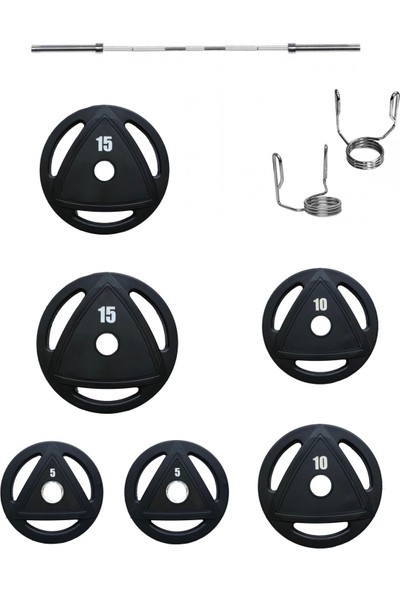 Max Tech 218 cm Olimpik Bar ve 60 kg Olimpik Ağırlık Plakası Set Max Tech 218 cm Olimpik Bar ve 60 kg Olimpik Ağırlık Plakası Set