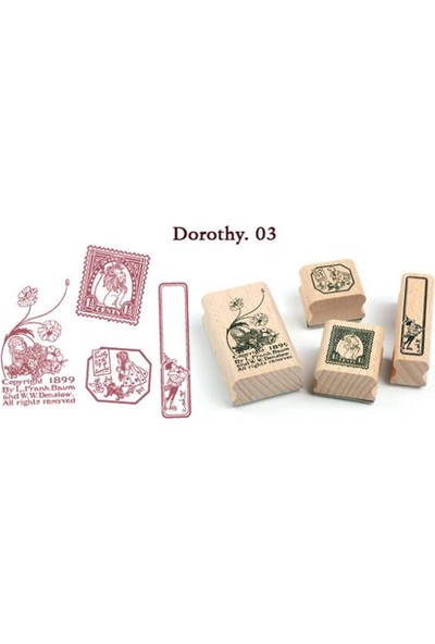 Voxart Metal Kutulu Damga Seti 4 Parça Dorothy 03 Voxart Metal Kutulu Damga Seti 4 Parça Dorothy 03