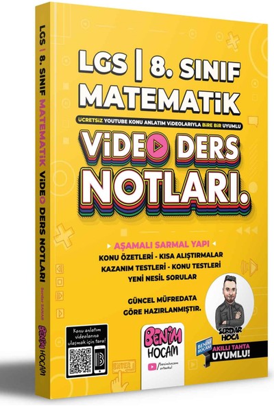 Benim Hocam Yayınları LGS 2022 8.Sınıf Matematik Video Ders Notları (Konu Anlatımı) Benim Hocam Yayınları LGS 2022 8.Sınıf Matematik Video Ders Notları (Konu Anlatımı)