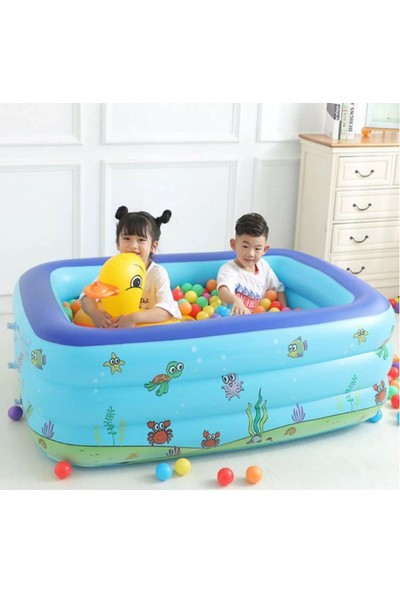 Yakpen Dikdörtgen Şişme Çocuk Havuzu 150X110CM50CM