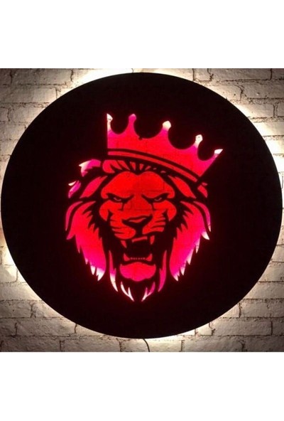 Bir2bir Hediyelik Aslan Kral Ledli Duvar Süsü Mdf Tablo Duvar Aksesuarı Ahşap Tablo Bir2bir Hediyelik Aslan Kral Ledli Duvar Süsü Mdf Tablo Duvar Aksesuarı Ahşap Tablo